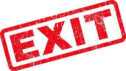 No exit rubber stamp Royalty Free Vector Image