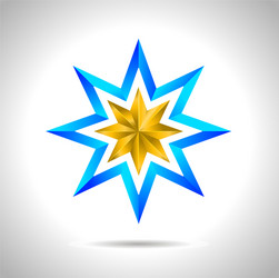 Abstract star background overlying shapes Vector Image