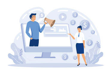 Impression management promote your business Vector Image