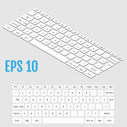 Realistic mobile and keyboard keypad Royalty Free Vector