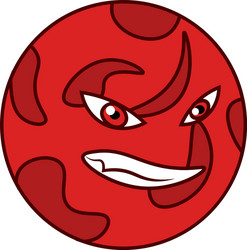 Big planet jupiter or color Royalty Free Vector Image