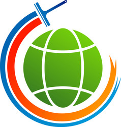 Set world clean logo template creative clean Vector Image