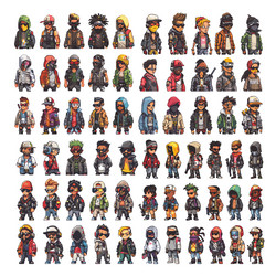 Pixel invaders set Royalty Free Vector Image - VectorStock