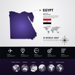 Egypt map Royalty Free Vector Image - VectorStock