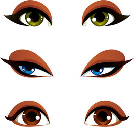 Sexy Brown Eyes Vector Images (over 160)