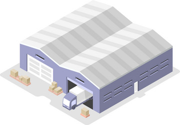 Logistics center Royalty Free Vector Image - VectorStock