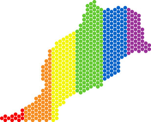 Lgbt spectrum dot germany map Royalty Free Vector Image