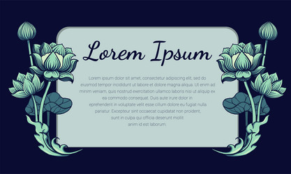 Lotus Flower Invitation Card Vector Images (over 1,500)