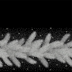 Abstract silver christmas tree Royalty Free Vector Image