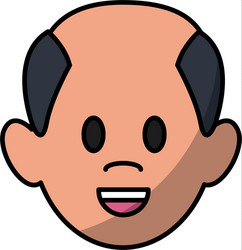 Man smiling cartoon Royalty Free Vector Image - VectorStock