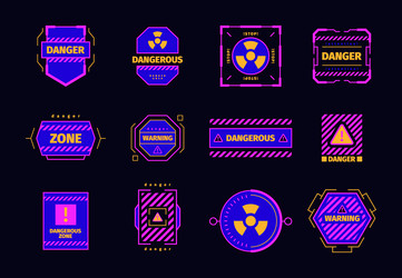 Pixel game interface hacker attack Royalty Free Vector Image