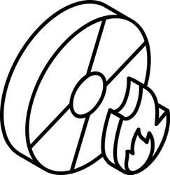 Burn cd Royalty Free Vector Image - VectorStock