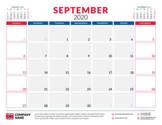 Weekly planner template with sleeping Royalty Free Vector