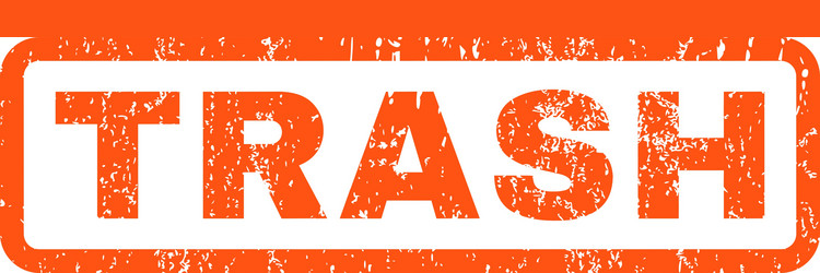 Trash rubber stamp Royalty Free Vector Image - VectorStock