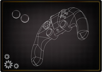 3d model of joystick on a white Royalty Free Vector Image