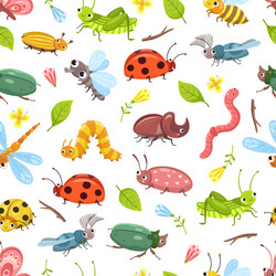 Ladybug patterns set Royalty Free Vector Image