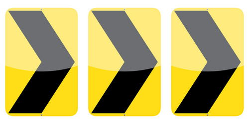 Chevron alignment sign Royalty Free Vector Image