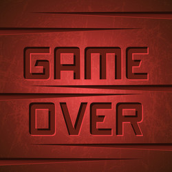 Cartoon funny wedding symbols - game over Vector Image