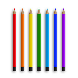 Color pencil set Royalty Free Vector Image - VectorStock