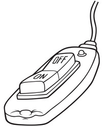 Set electric switch and plug Royalty Free Vector Image