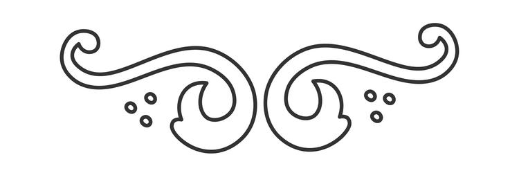 Vintage rule line Royalty Free Vector Image - VectorStock