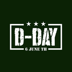 D-day logo template design Royalty Free Vector Image