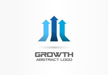 Growth creative symbol concept increase bank Vector Image