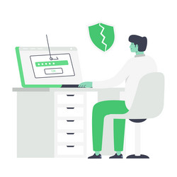 Account hacking Royalty Free Vector Image - VectorStock