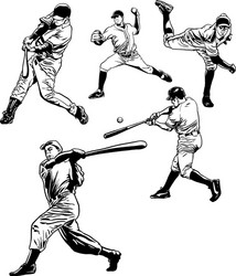 Baseball Players Vector Images (over 25,000)