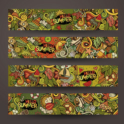 Cartoon hand-drawn doodle on the subject Vector Image