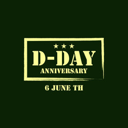 D-day logo template design Royalty Free Vector Image