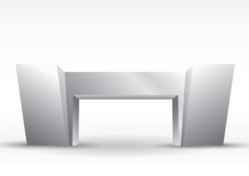 Gate exhibition Royalty Free Vector Image - VectorStock