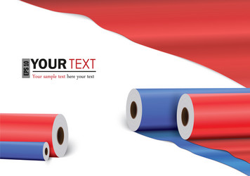 Roll of wrapping plastic stretch film Royalty Free Vector