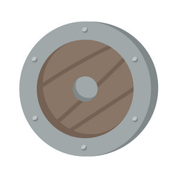 Shield front view Royalty Free Vector Image - VectorStock