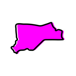 Central equatoria state of south sudan map Vector Image