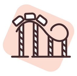 Luna park on white background Royalty Free Vector Image