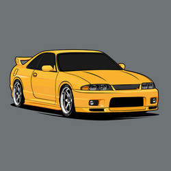 Japanese jdm exotic sport car emblem logo Vector Image