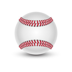 Baseball leather ball Royalty Free Vector Image