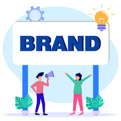 Graphic cartoon character brand Royalty Free Vector Image