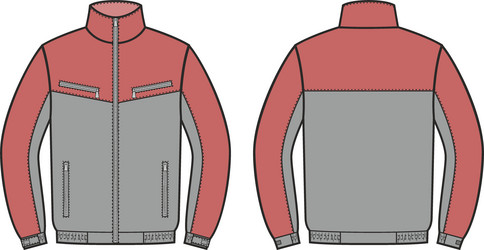 Mens work jacket fashion cad Royalty Free Vector Image