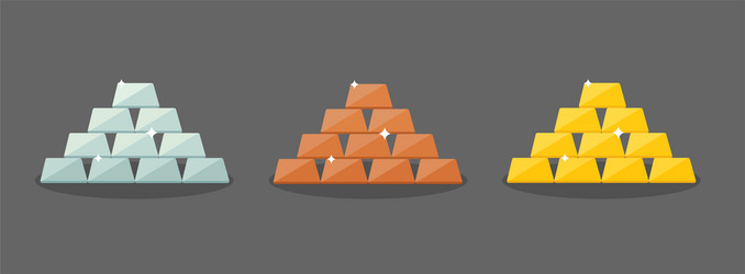 Iron ingot icon Royalty Free Vector Image - VectorStock