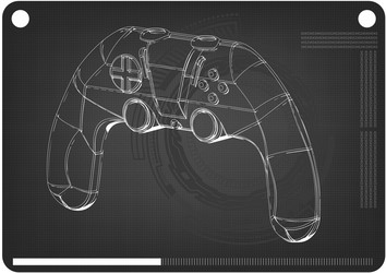 3d model of joystick on a white Royalty Free Vector Image