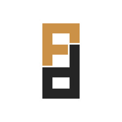 Initial letter fd logo or df logo design Vector Image