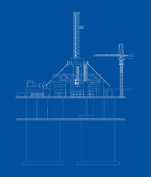 Oil Rig Blueprint Vector Images (over 180)