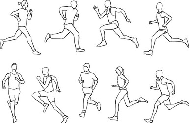 Man Running Sketch Vector Images (over 2,100)