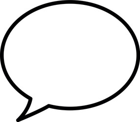 Speech bubble message icon Royalty Free Vector Image