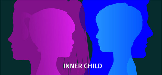 Concept of inner child Royalty Free Vector Image