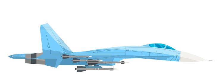 Military fighter jet f16 art Royalty Free Vector Image