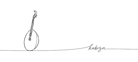 Harp one line color art continuous line drawing Vector Image