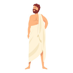Ares icon cartoon greek god Royalty Free Vector Image